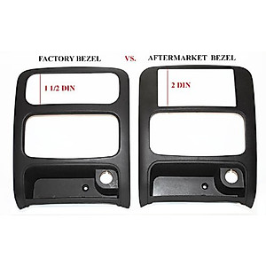 Double Din Dash Kit Aftermrket Radio Install Compatible with Jeep Liberty 2003-2007 with Premium Infiniti Sound Systems