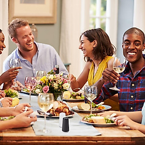 Disposable Salt and Pepper Shakers by Global Basics - Plastic Shaker Sets for Parties, Restaurants, Picnics, Cookouts - Prefilled Salt and Pepper Shakers with 4oz. Salt, 1.5oz. Pepper - 12-Pack