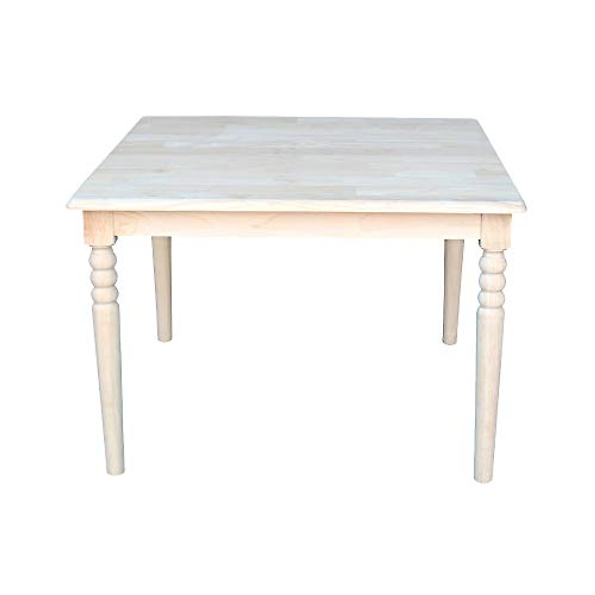 IC International Concepts Unfinished Square Juvenile Table, Solid Wood Craftsmanship, Perfect for Kids' Activities and Learning, Easy to Assemble, Ideal for Playrooms and Classrooms