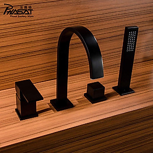 JF-XUAN Shower Bath Set Kitchen Mixer Sink Tap Kitchen Faucet Basin Bathroom Bathtub Faucet Pulling Shower Set Hot and Cold Mixing Water Valve Faucet