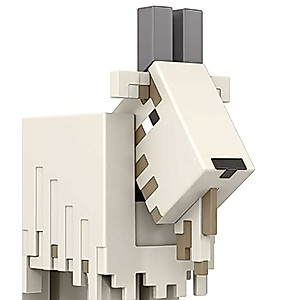 Mattel Minecraft Goat Action Figure, 3.25-in, with 1 Build-a-Portal Piece & 1 Accessory, Building Toy Inspired by Video Game, Collectible Gift for Fans & Kids Ages 6 Years & Older