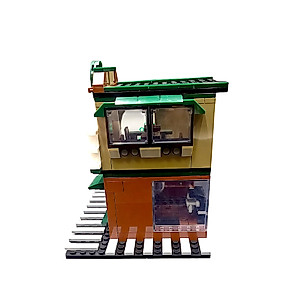 General Jim's Modular City Building Blocks Coffee Shop Set – 283 Pieces | 2-Story Café Playset | Compatible with Major Brick Brands | Coffeemaker, Restaurant Seating, Menu Board & Walk-Up Window