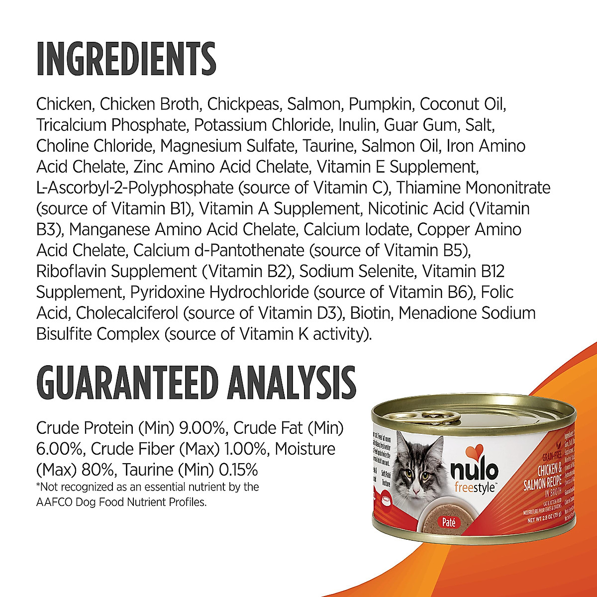 Nulo Freestyle Cat & Kitten Wet Pate Canned Cat Food, Premium All Natural Grain-Free, with 5 High Animal-Based Proteins and Vitamins to Support a Healthy Immune System and Lifestyle