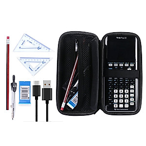 Zaracle for Graphing Calculator Texas Instruments TI-84 / Plus CE Hard EVA Carry Case Handheld Storage Case Travel Bag Protective Pouch Box (Gray)