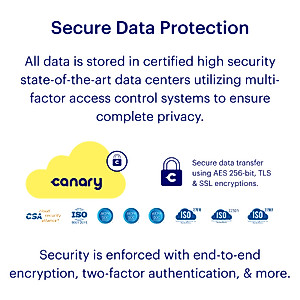 Canary Pro Indoor Home Security Camera 1080p HD WiFi IP | 24/7 Watch Live Video, Siren, Climate Monitor, Motion Alerts, Two-Way Talk, Night Vision, 10x Zoom, Private Mode, Works with Alexa and More