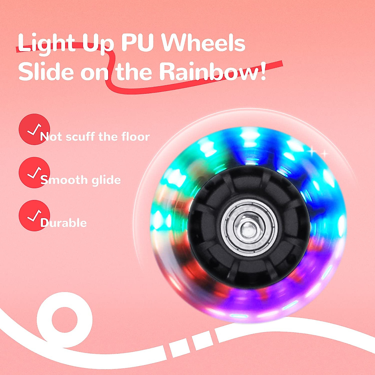 Electric Wiggle Car, ANPABO 2 in 1 Wiggle Car Ride on Toy with Pedal, Adjustable Length, Light Up Wheels, Rechargeable Battery, Anti-Rollover Structure, Swing Car with Music for Kids 3 Years and Up