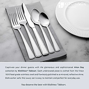 Kitchinox Kithinox Flatware Set, Service for 4/20 Piece, Parker, 20 Count