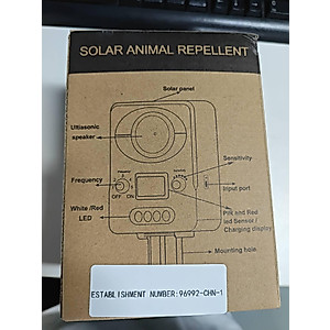 Upgraded Deer Repellent Devices Animal Repellent Outdoor Solar Ultrasonic Animal Repeller with Motion Sensor Animal Deterrent to Keep Dog Raccoon Cat Coyote Skunk Squirrel Rabbit Out of Yard Farm