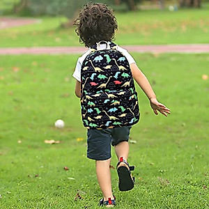 Joyfulife Kids Backpack for Girls Boys Lightweight Toddler Backpack Preschool Backpack Elementary School Bags Kindergarten Bookbags Dinosaur Backpack with Lunch Box Pencil Case