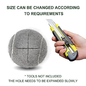 ANCKNE Walker Tennis Balls Precut Tennis Balls for Walkers 4PCS Walkers Legs Universal Precut Glide Balls, Heavy Duty Long Lasting Felt Pad Glide Coverings（Gray）