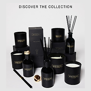 Benevolence LA Lavender, Mint & Sage Scented Candle | Soy Candles, Black Candle for Home | Gifts for Women and Men | Home Fragrance | Aromatherapy | Bathroom Freshener | 8oz, 45 Hour Burn