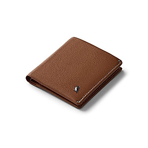 Bellroy Coin Wallet (Slim Coin Wallet, Bifold Leather Design, Holds 4-8 Cards, Magnetic Closure Coin Pouch) - Hazelnut