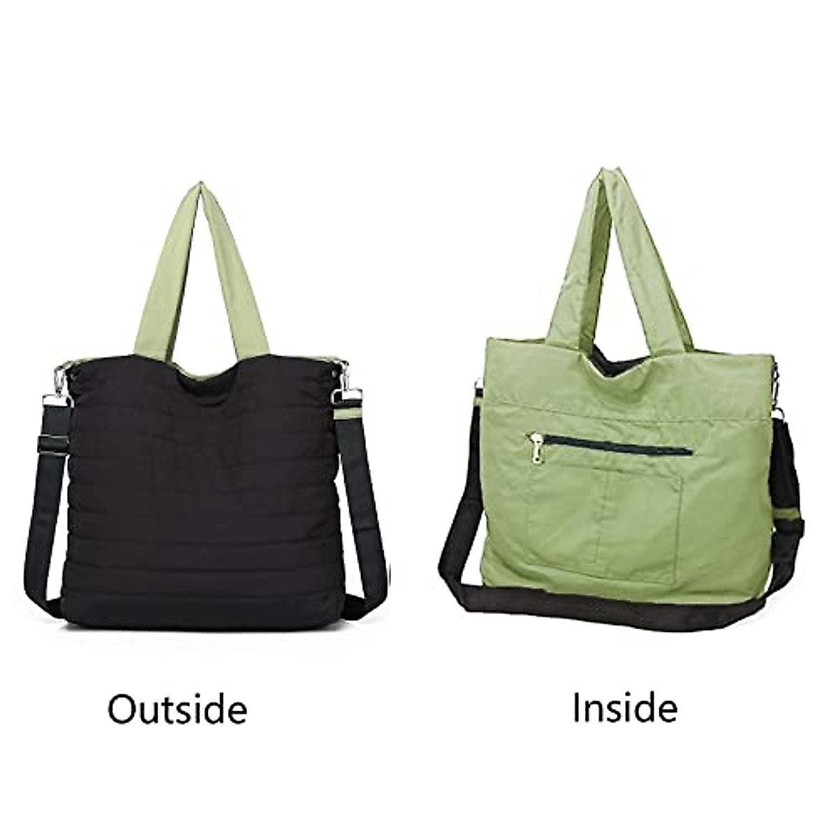 Tote Bag for Women, Crossbody Bags Purses for Women Crossbody Bag Quilted Tote Shoulder Bag Fashion Travel Handbag with Zipper