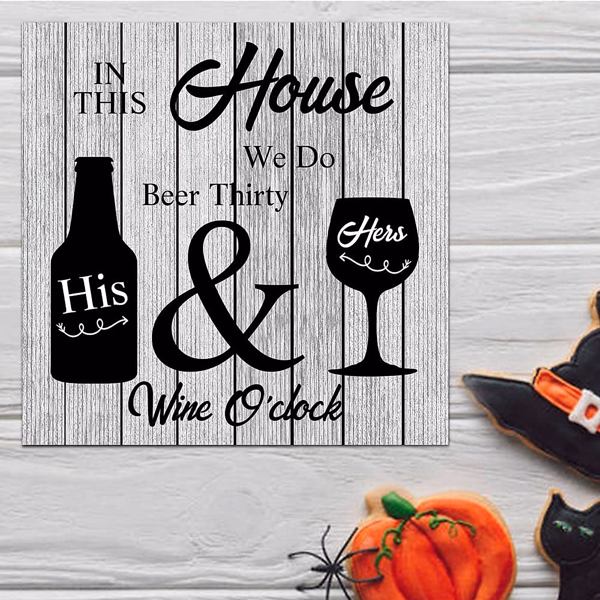 in This House We Do Beer Thirty Sign Wine O'Clock Outdoor Wood Address Signs State Wood Plaques Long Wooden Welcome Sign Smooth Fashion Religious for Birth Announcement
