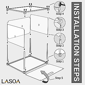 LASOA Clear Acrylic Shoe Box, Foldable Stackable Plastic Shoe Box Magnetic Side Open Fully Transparent Sneaker Display Box Containers, Shoe Organizer for Booties, Sneakers, Collectibles, 2 Pack