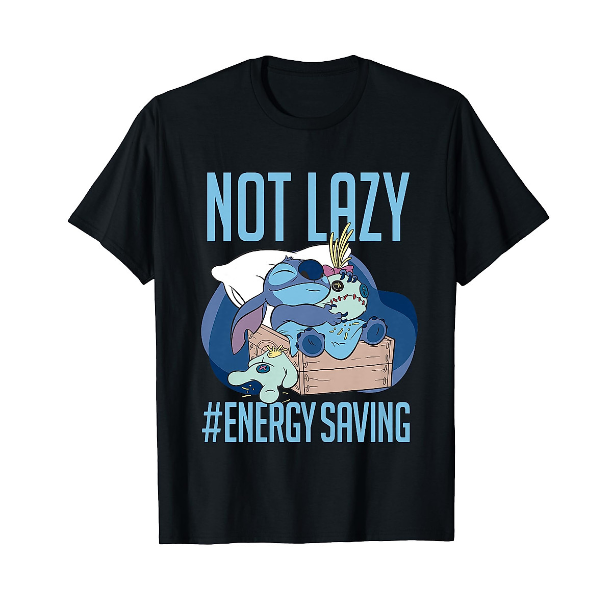 Disney Lilo & Stitch Not Lazy Energy Saving T-Shirt