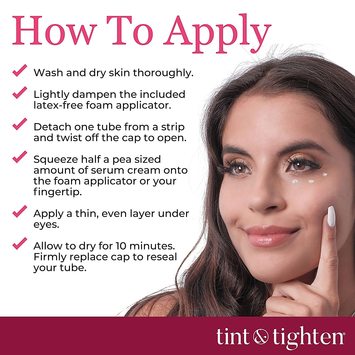 Tint and Tighten Color Smoothing Eye Cream for Wrinkles – Anti Aging Cream Visibly Reduces Under Eye Wrinkles – Eye Cream for Dark Circles and Puffiness – Instant Eye Bag Remover