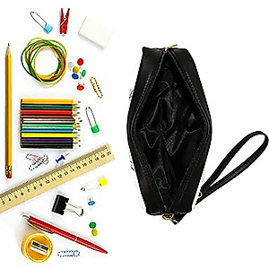 Cute Cartoon Kawaii 2 Animal Hippos and Hearts Pencil Case for Kids Pencil Bags with Zipper Tote Small Makeup Bag for Women for Girls Kids Boys Adults Teen.