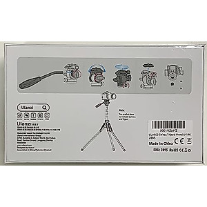 Video Fluid Head for Camera Tripod - ULANZI U-190 Mini Pan Tilt Head Small Panoramic Ball Head with Arca Swiss Quick Release Plate Lightweight Filming Equipment for Compact Camera Load up to 6.6lb/3kg