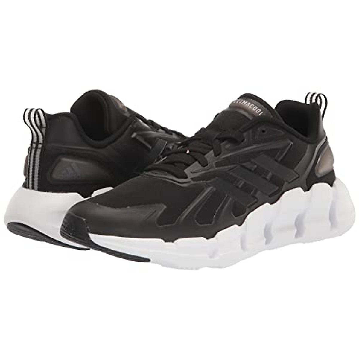 adidas Women's Ventice Climacool Running Shoe, Carbon/Black/White, 8