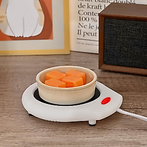 ASAWASA Candle Warmer for Large Jar, Coffee Mug Warmers, Safely Releases Scents Without a Flame, Melt The Candle Quickly, Enjoy Your Warm Coffee Tea. Gifts for Festival Birthday Women Men Mom Dad