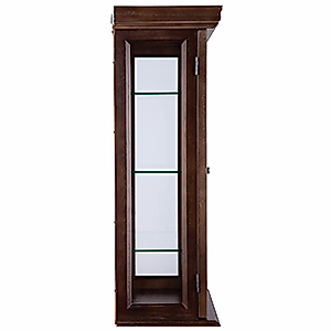 Design Toscano Country Tuscan Wall Curio Display and Storage Cabinet, 20 Inches Wide, 7 Inches Deep, 26 Inches High, Mahogany