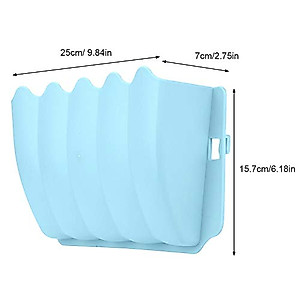 Rabbit Grass Feeder Pet Hay Bowl Dish Rack Holder Hay Feeder for Rabbit Rat Chinchilla Hamster Guinea Pig (Blue)