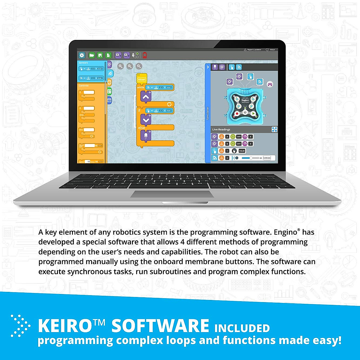 Engino Maker Pro Robotized 100 Models Set, Building Toys for Kids 10+, STEM Robotic Toy, Engineering Kit, Coding STEM Project, Gift for Boys & Girls