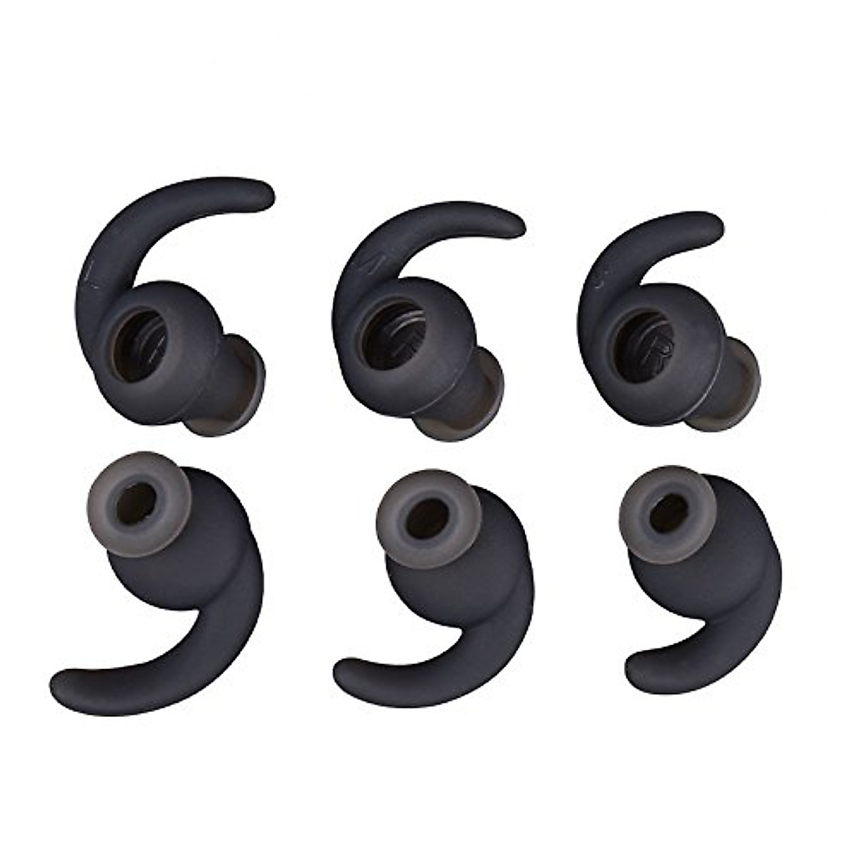 3 Pairs (S M L) Anti-Slip Silicone Eartips Earbuds Eargels Compatible with JBL Synchros Reflect BT Sports Wireless Earphones