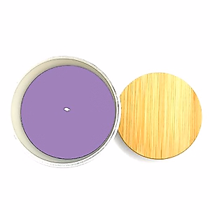 Aydens Candles Very Vanilla Scented Single Wick Candle #181 (Small 7 Oz Clear Jar w/Logo, Lavender)