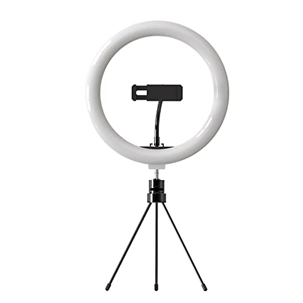 imuviy Selfie Ring Light Set with Tripod Stand and Adjustable Cell Phone Holder for Live Stream or Diammable Desk Makeup Ring Light Kit Mini Led Camera Ringlight for YouTube Videos Photography