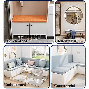 MCOSU Bench Cushion - Outdoor/Indoor Patio Porch Swing Cushions, 48/40/50 x 12/14/16/18 inch Bay Window Seat Furniture Cushion Non-Slip with Zipper (Color : 3#, Size : 51x18x2in)