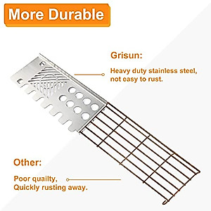 GRISUN Warming Rack for Blackstone 28 inch Griddle, Griddle Warming Rack for Blackstone Griddle 28 inch, Stainless Steel Upper Rack with Foldable Legs, Multi-Functional Slots