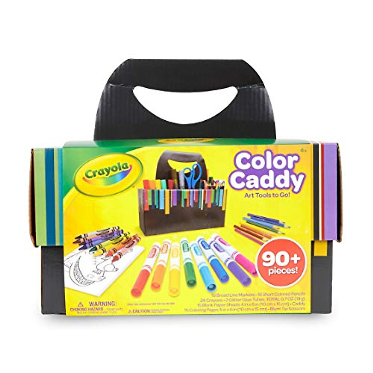 Crayola Color Caddy Craft Kit 90+ Pcs for Kids Age 4+ | Creative Art Set