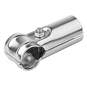 eoere 10 Sets 1" x 1" O.D. T Pipe Clamp Connector Chain Link Fence Clamp, Stainless Steel Tee Chain Link Fence End Rails Clamps, Thickness 1.7mm, Fits Pipe O.D.: 1"(25.4 mm)