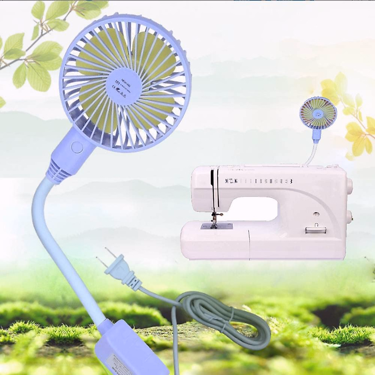 Pssopp Mini Fan Desk Fan, Magnetic Fan Three Speed Adjustable Cooling Desktop Fans Ultra Quiet Flexible Electric Fans with Super Magnetic Base for Home Use