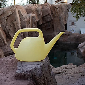 Bloem Translucent Watering Can: 1.5 Liter - Goldfinch Yellow - 4 Gallon Capacity, Easy to See Water Level, Loop Handle, Durable Resin, for Indoor and Outdoor Use, Gardening