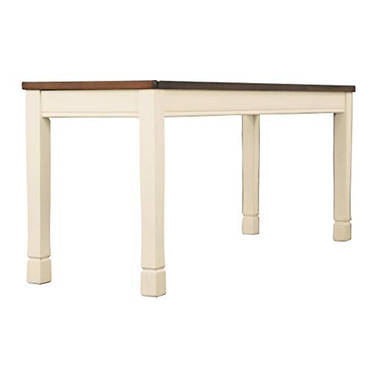 Signature Design by Ashley Whitesburg Cottage Rectangular Dining Bench, Brown & Antique White