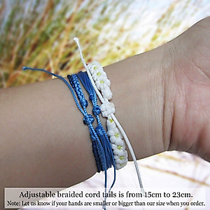 Miiras Job Handmade Bracelet for Women - Best Gaming Manager Ever - White FL-BU - Made of Braided Rope and Stainless Steel - Gift for Gaming Manager