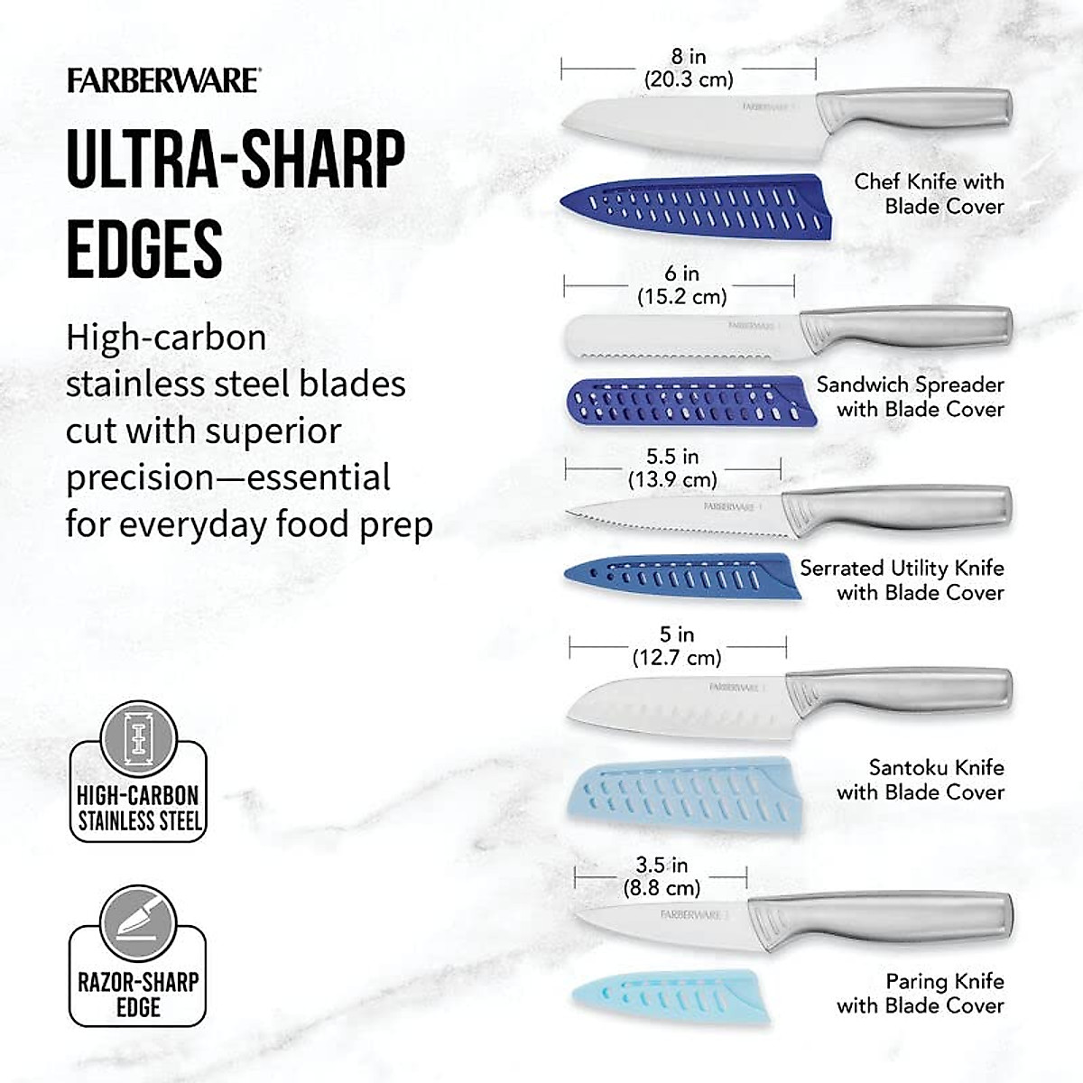 Farberware Stainless Steel Cutlery Set, 10 Piece