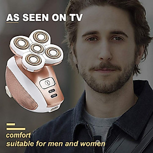 Painless Electric Razor for Women, Rechargeable Waterproof Electric Shaver, Cordless Hair Remover for Legs Face Lips Bikini Body Trimmer - As Seen On TV (Upgraded)