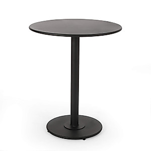 Christopher Knight Home Terra Outdoor Bistro Set, Matte Black