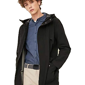 HOANAN 2-Pack Elastic Stretch Belt, Men’s All Size No Metal Nylon Tactical Hiking Belt (Blackgrey, Fit up to 36")