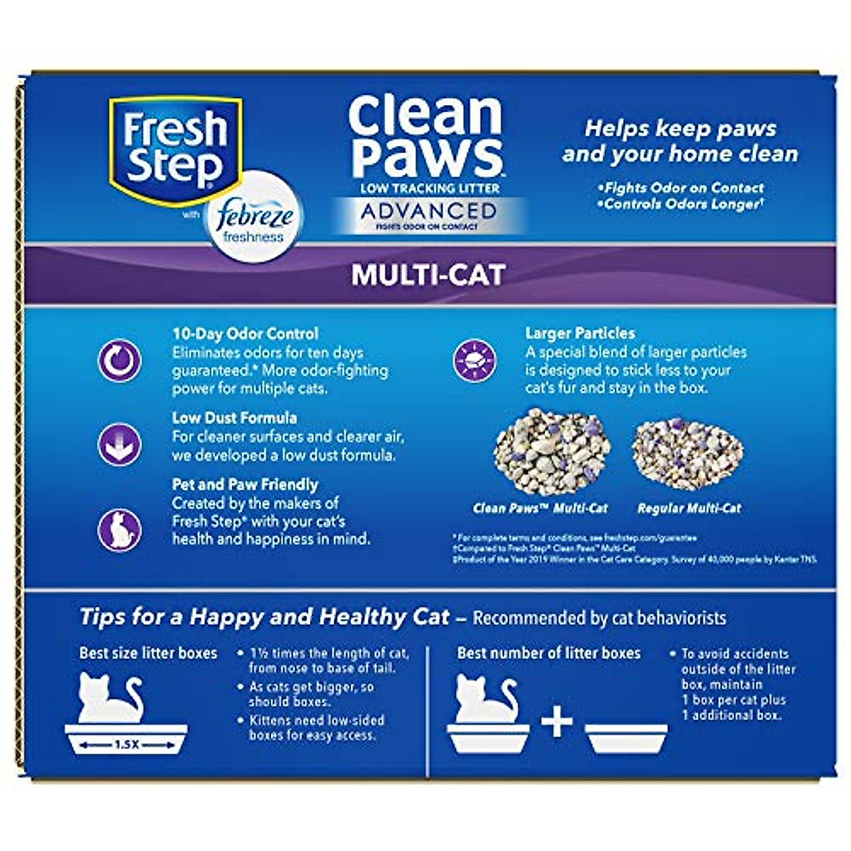 Fresh Step Advanced Clean Paws Multi Cat 18.5lb