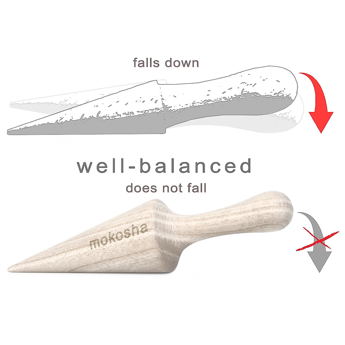 Mokosha Wooden Pizzelle Roller Krumkake Pastry Ice Cream Waffle Cone Baking Tool for Larger Molds Treats, 2x7