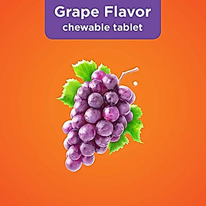 Amazon Basic Care Children's Ibuprofen Chewable Tablets, 100 mg, Grape Flavor, Pain Reliever and Fever Reducer, 24 Count