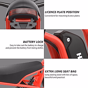 Hidoes Electric Bike 1600W (Peak) 20 * 4" Fat Tire 40MPH 30-60Mile Moped, 15.6Ah Winter Snow Beach Hill Mountain Electric Bicycle Commuting Motorcycle, 8-Layer Suspension Dual Brakes for Adults Teens