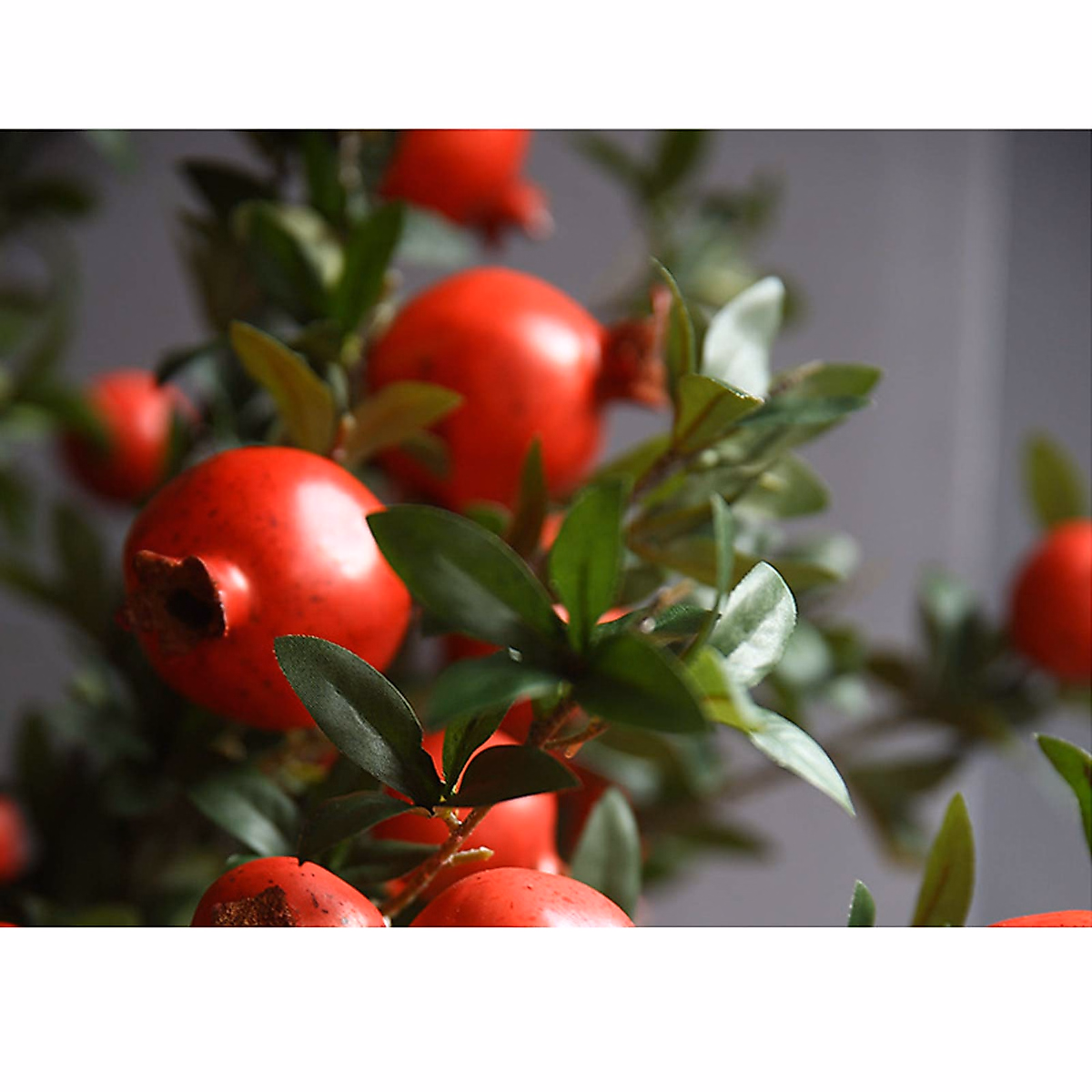 Okngr Artificial Pomegranate Branch, 3pcs Artificial Rosehip Berries 31.5inch Fake Berries Decor Simulation Pomegranate Bouquet Artificial Branches Winter Decorative for Home, Holiday Decoration