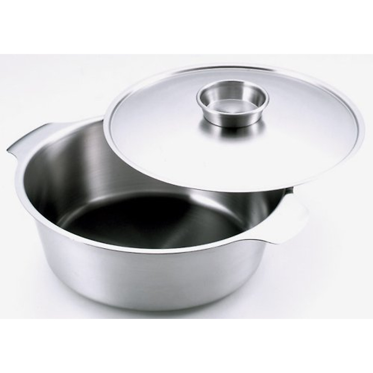 Yoshikawa SJ1678 Luxury Stainless Steel Shabu Pot, 10.2 inches (26 cm)