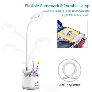 Dimmable Kids Desk Lamp - USB Rechargeable & Eye-Caring